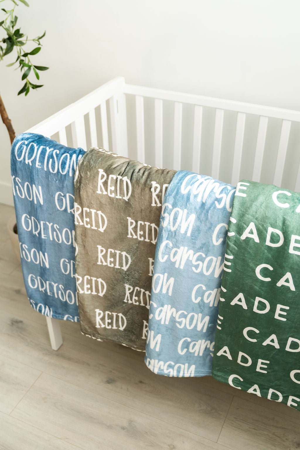 Personalized Minky & Sherpa Name Blankets – Custom Baby Gifts & Keepsakes